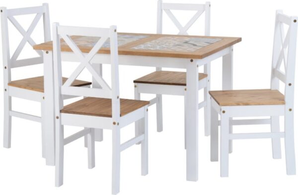 Tile top dining set - Suite Designs Furniture & Beds